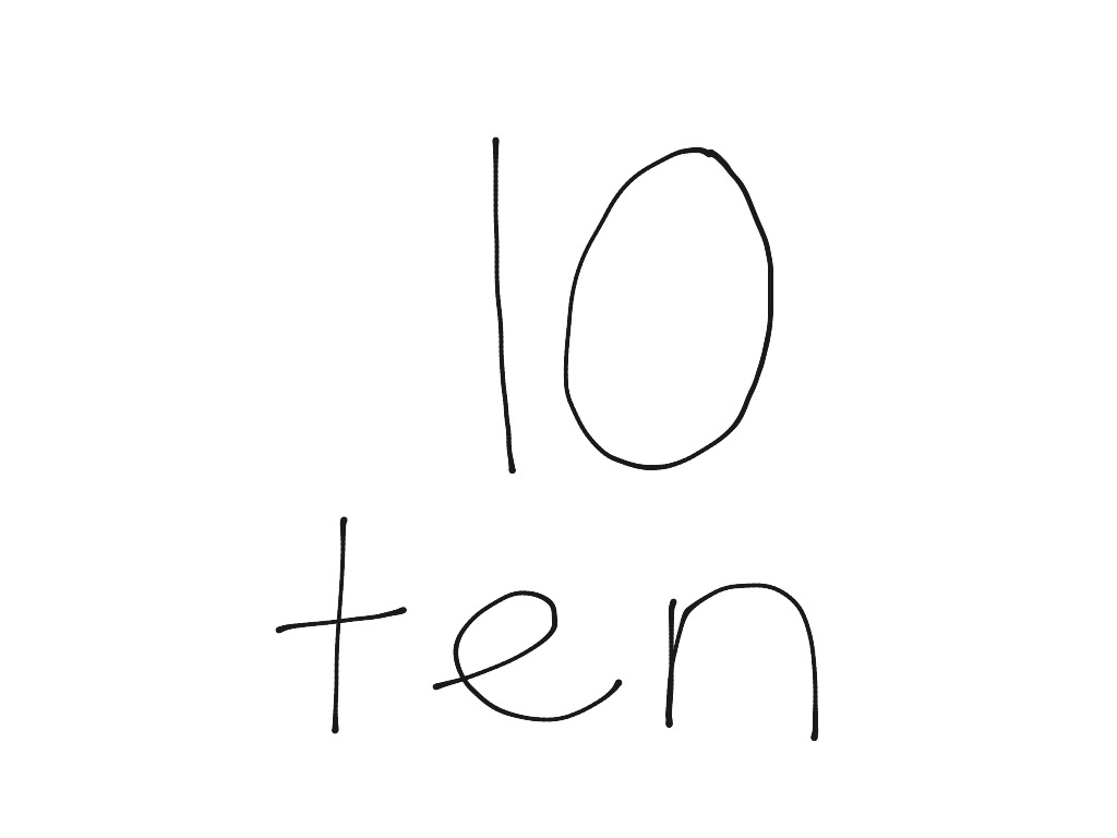 Writing numbers to 10 | Math | ShowMe