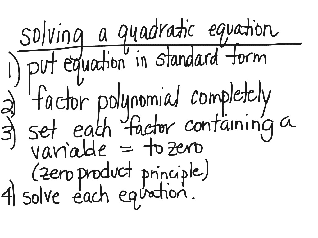 Solving quadratic equations- part 1 | Math | ShowMe