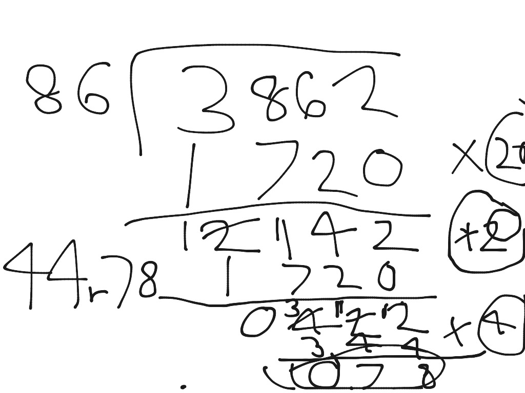 Chunking | Math, Division Chunking | ShowMe