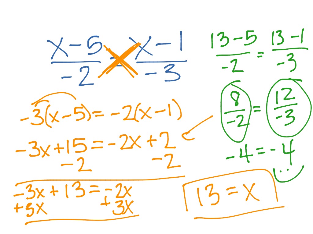 Solving equations using proportions | Math, Algebra, solving-equations ...