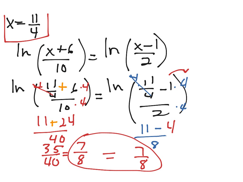 4-5 Properties of Logs Part 2 | Math, Precalculus, Logarithms | ShowMe