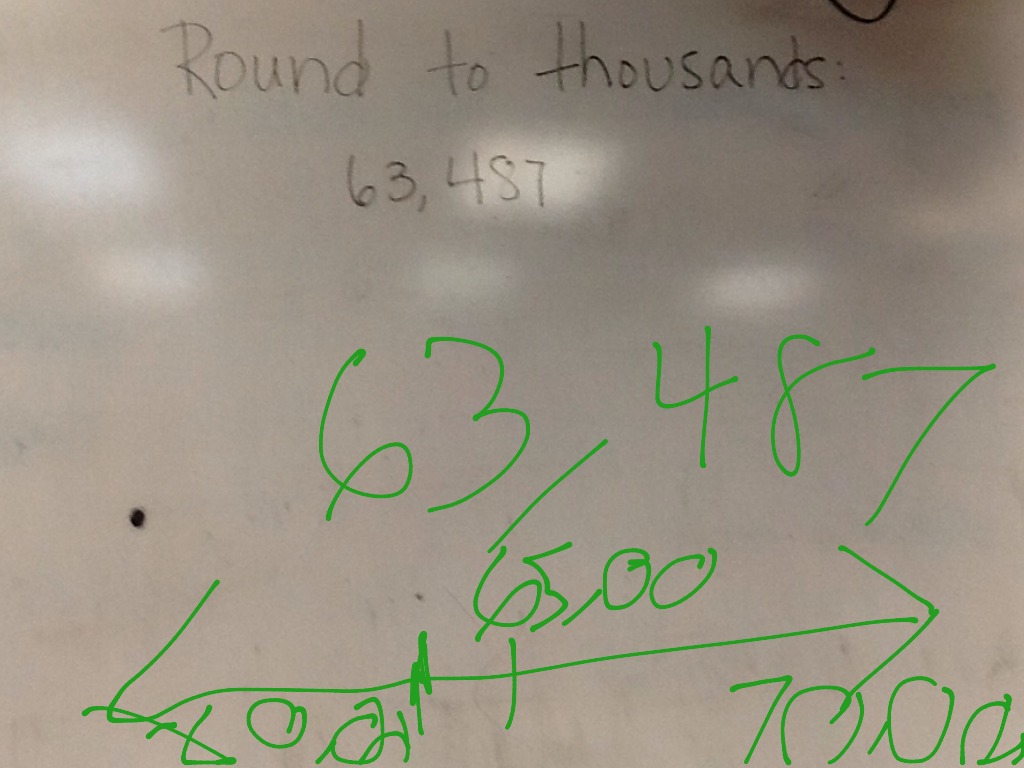 Rounding thousands | Math, Elementary Math, 3rd grade | ShowMe