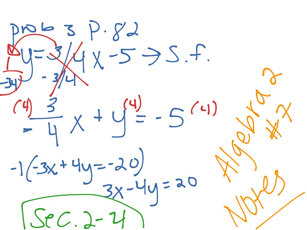 Algebra | Math, Algebra 2, Section 2-4 | ShowMe