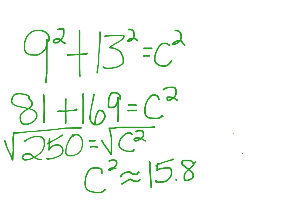Pythagorean theorem project | Math | ShowMe