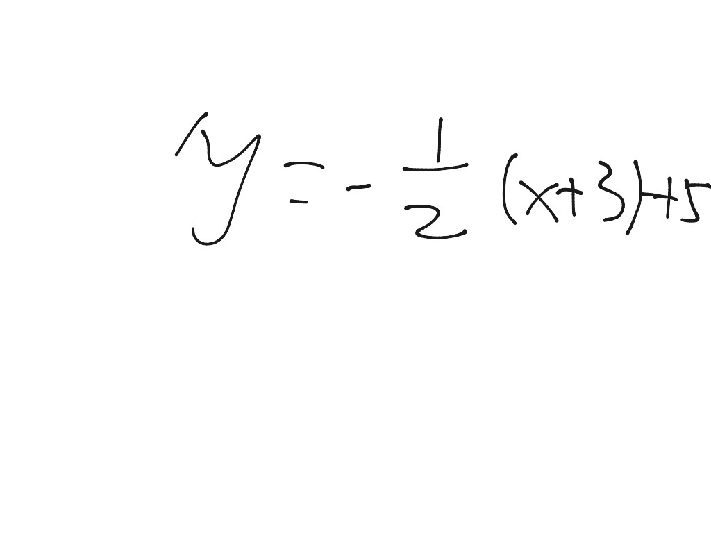 linear equations from multiple representations | Math | ShowMe