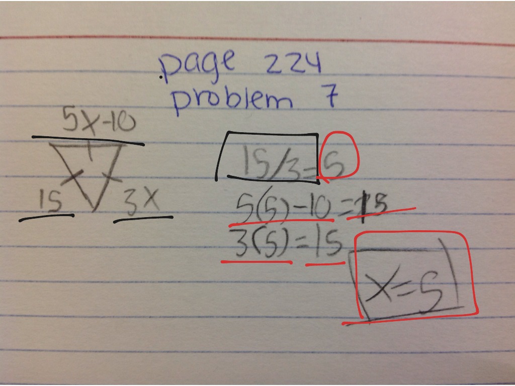 Nick Bell pg 224 #7 | Math, geometry | ShowMe