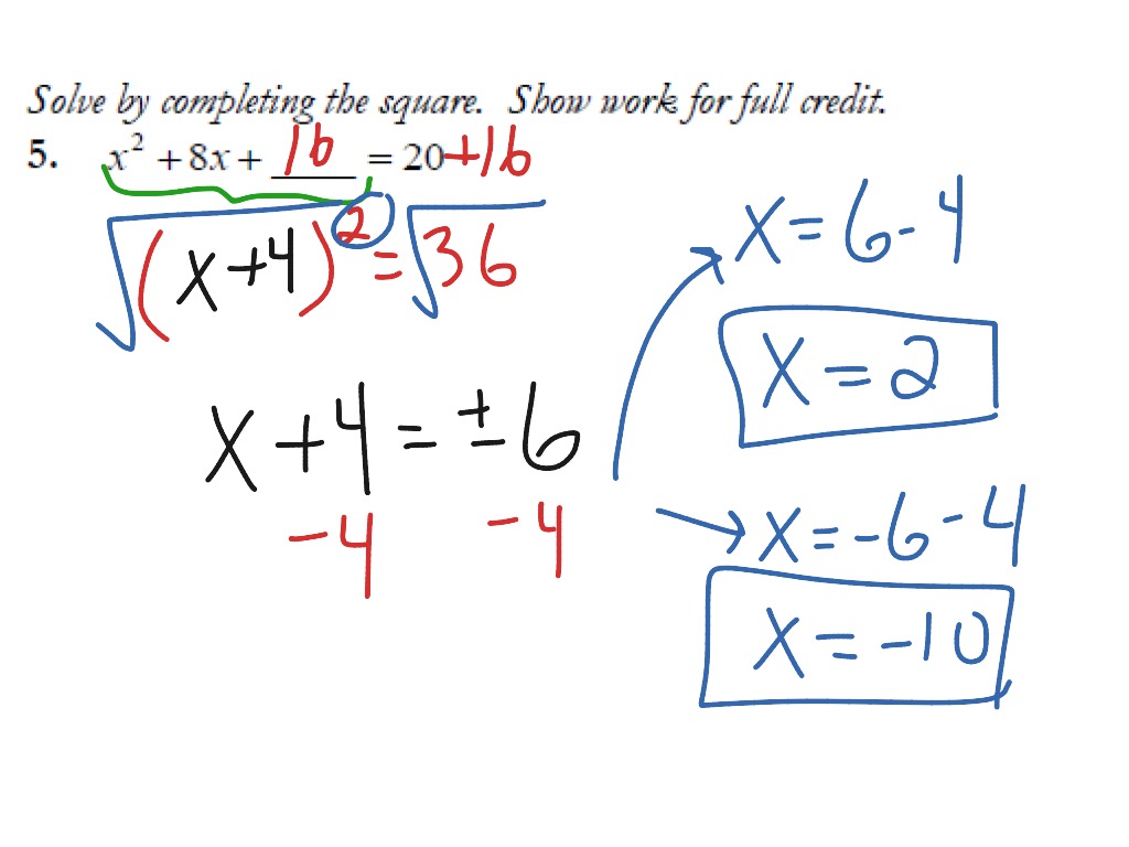 Alg 1 - Ch 9 test rev WS - 5 | Math | ShowMe