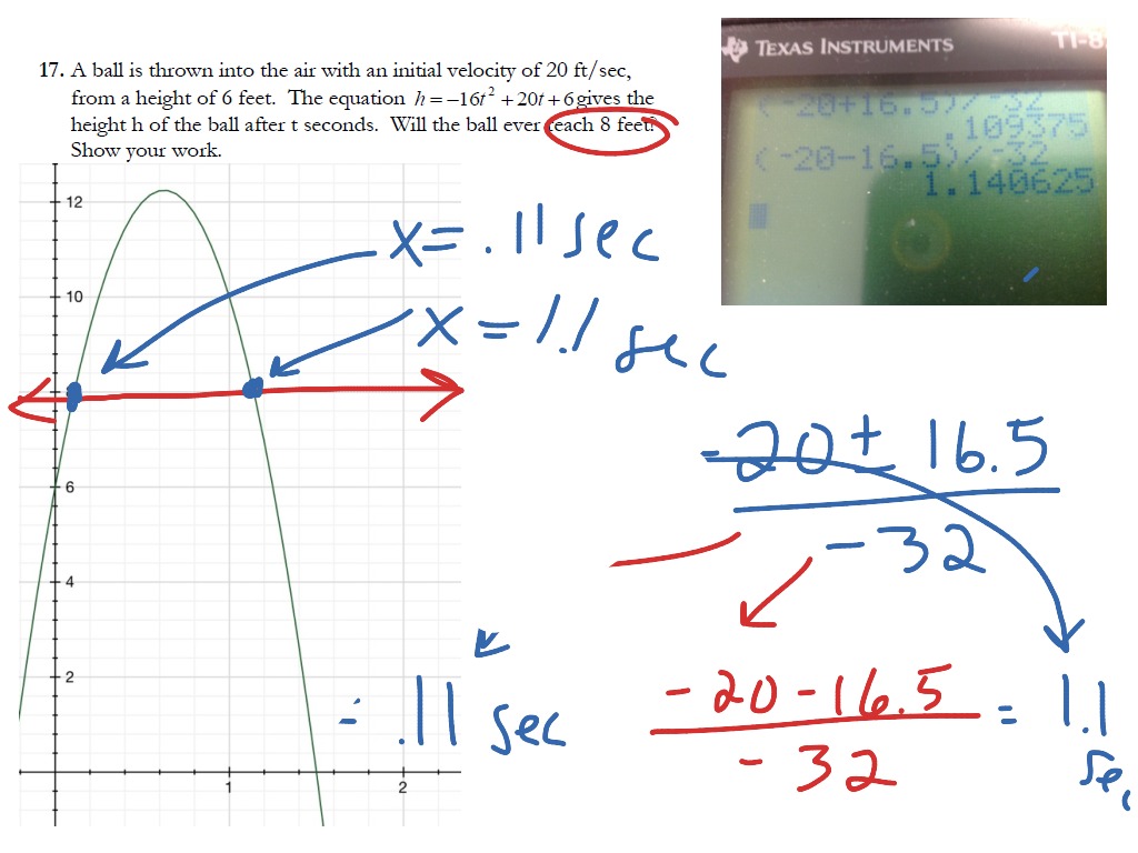 Alg 1 - Ch 9 test rev WS - 17 | Math | ShowMe