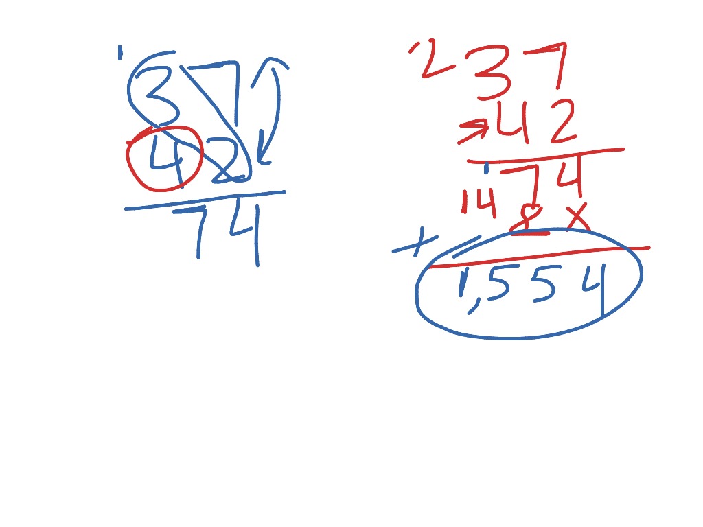 Multiplying by two numbers | Math | ShowMe