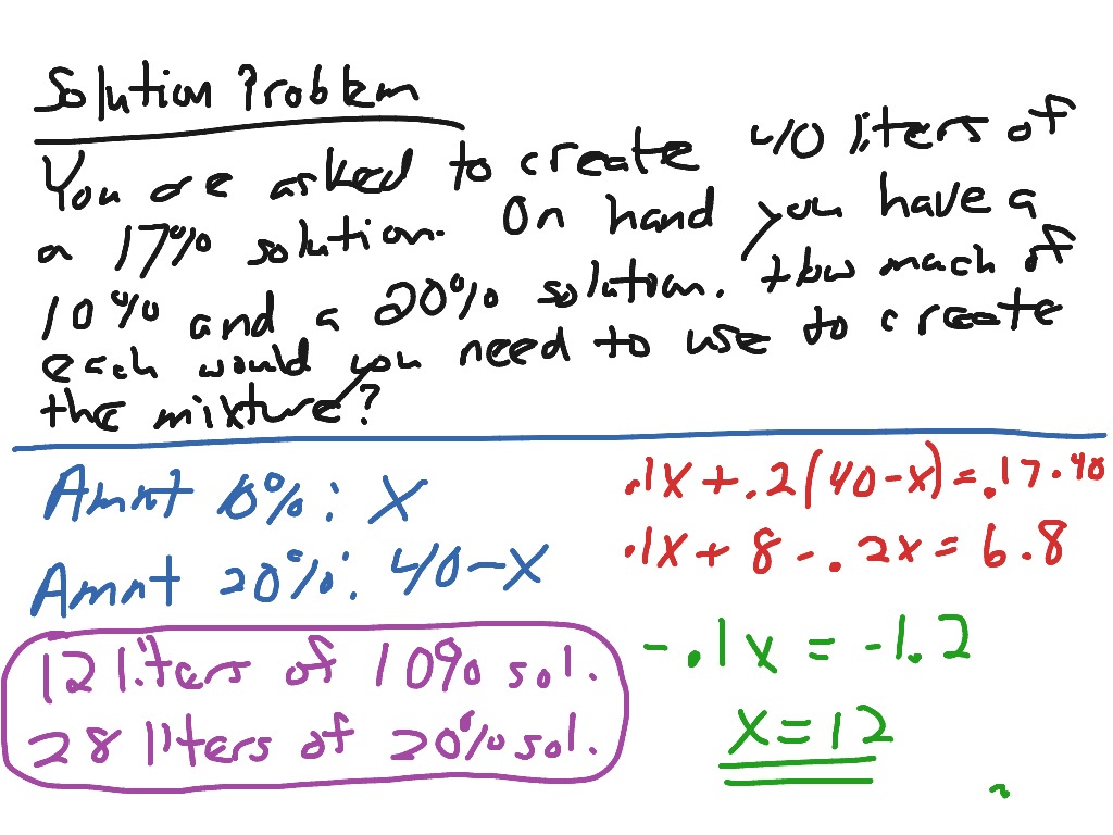 Solution problem | Math | ShowMe