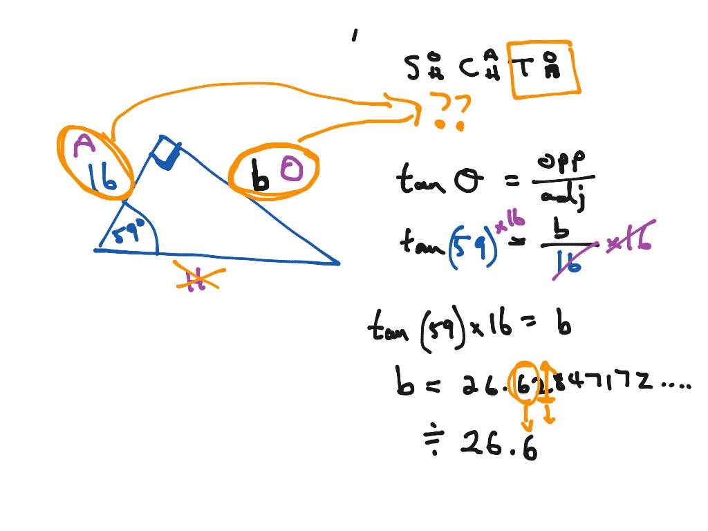 Yr 9 Maths Ch 7.3 Using trig to find side lengths | Math, Trigonometry ...
