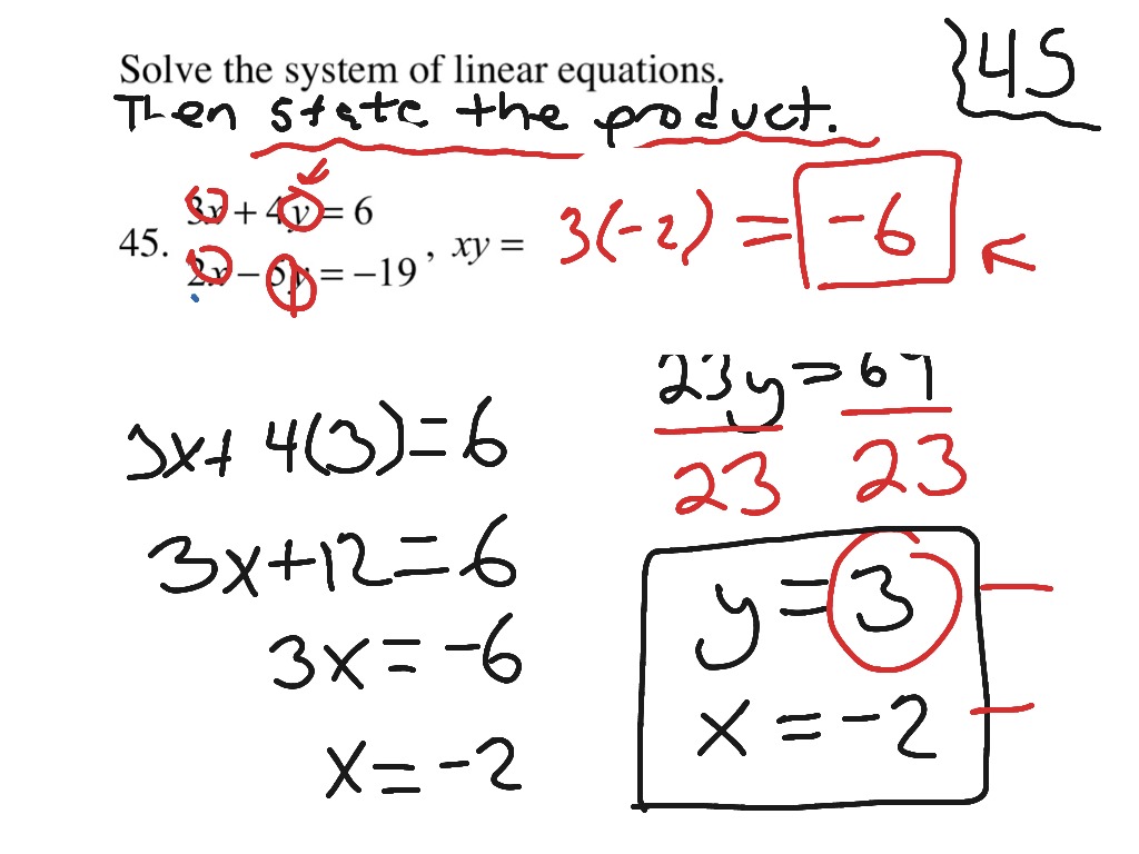 Algebra Semester 1 Final Review #45 | ShowMe